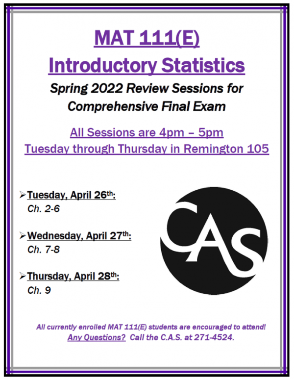 Final Exam Reviews – Center for Academic Support